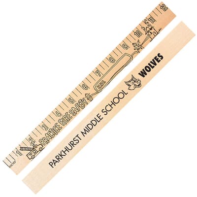 Wooden Ruler-Fun Themes - Promotional Giveaway | Crestline