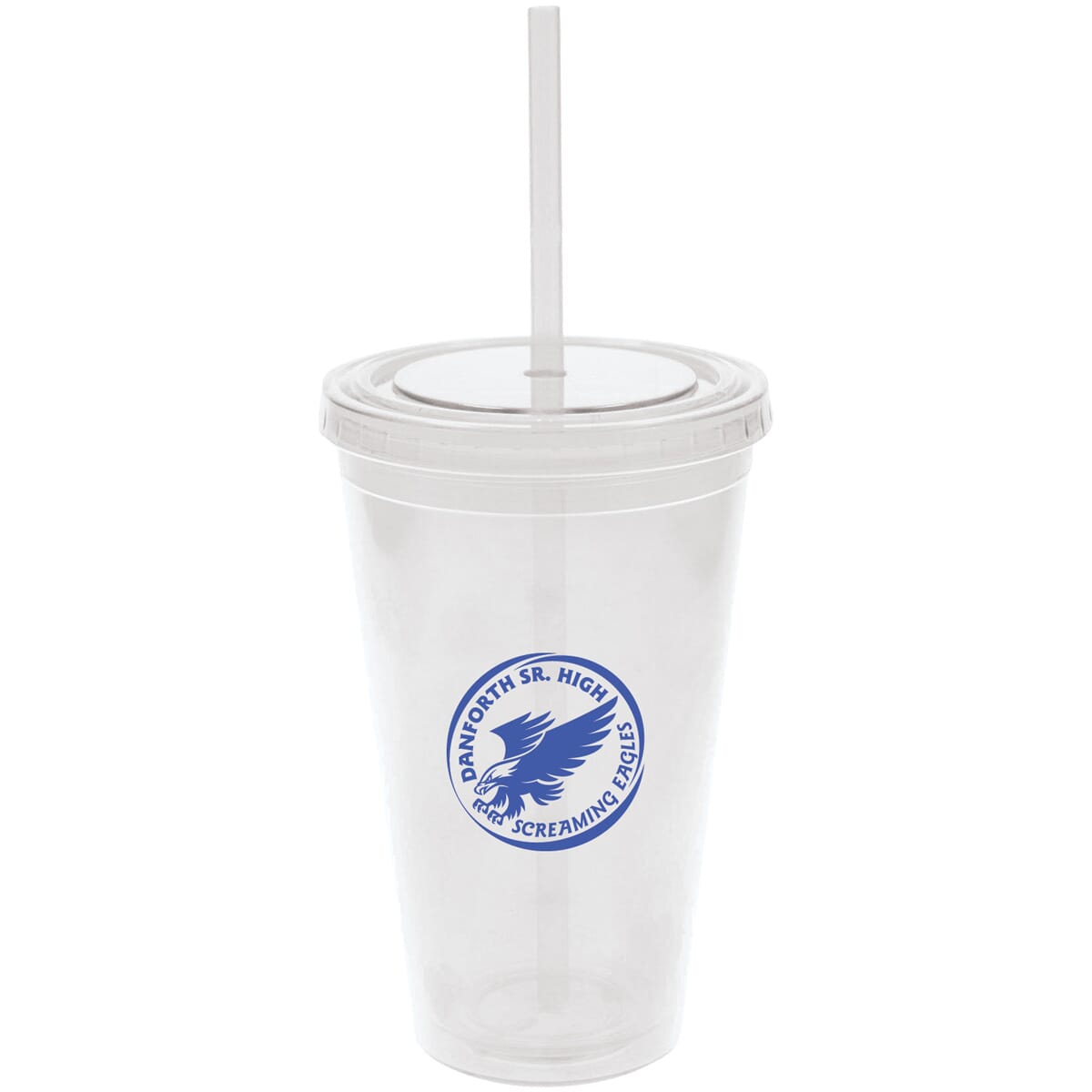 16 Oz Thirst Buster Travel Cups with Lids and Straws | Crestline