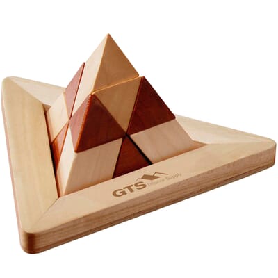Wooden Brain Teaser Puzzle-Pyramid - Promotional Giveaway | Crestline