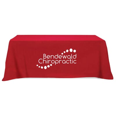 Flat 3-Sided Table Cover - Fits 8 ft Table - Promotional | Crestline