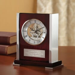 Howard Miller Quartz Desktop Clock - Engraved Wooden Clocks | Crestline