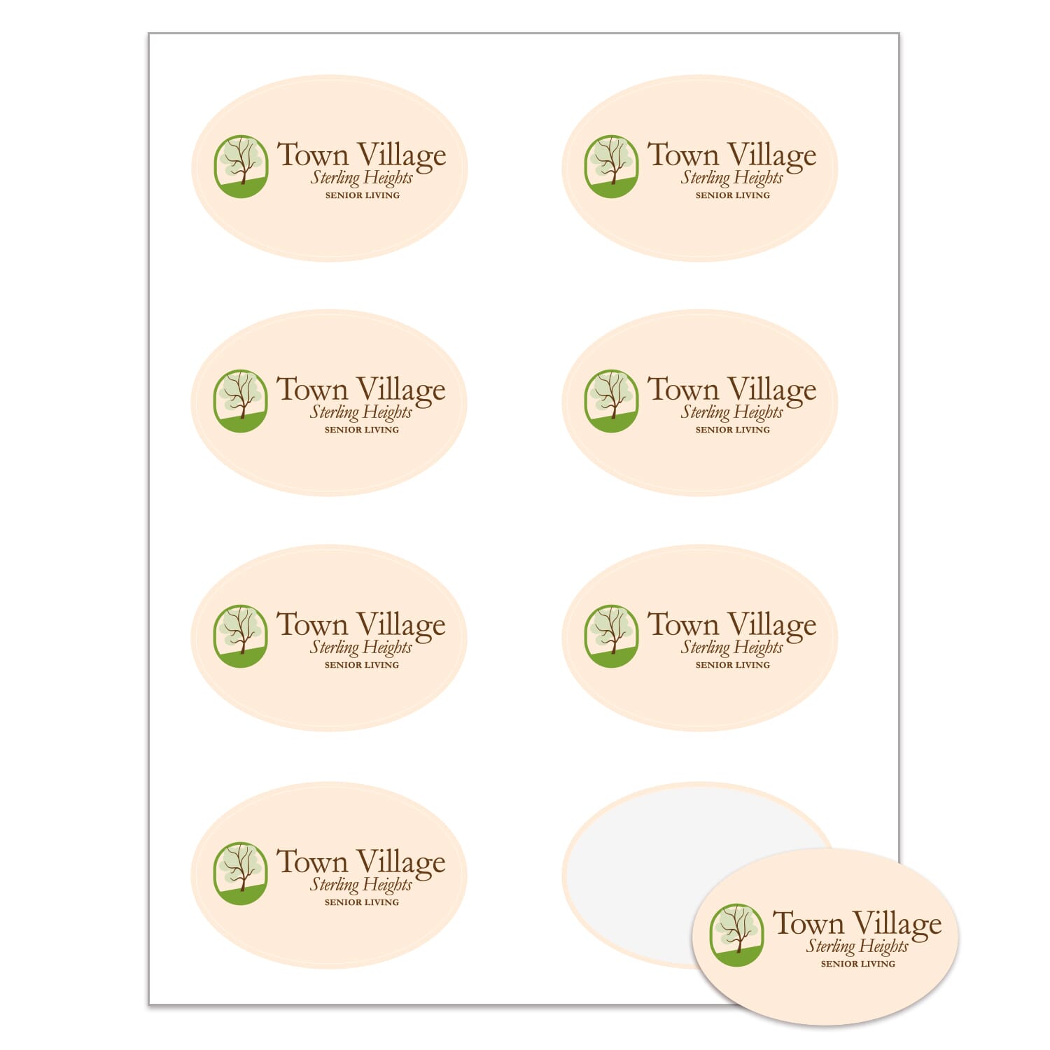 Vibrant Splash Labels - Promotional | Crestline