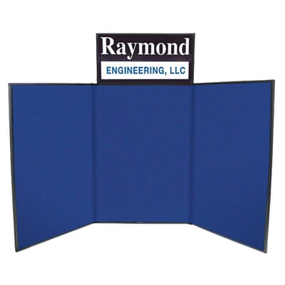 6' Tabletop Trifold Display Board With Header - Promotional | Crestline