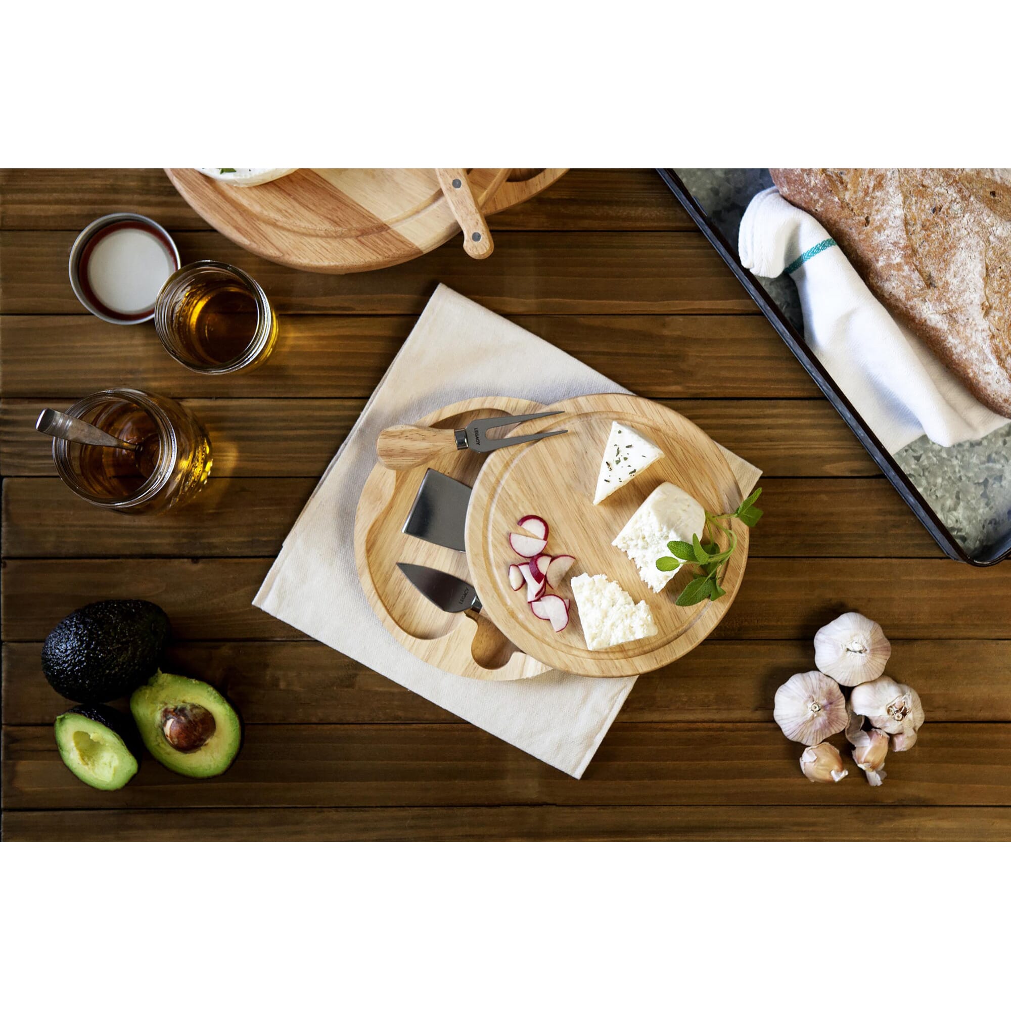 Round Cheese Board Set - Promotional Giveaway | Crestline