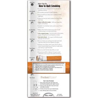 Quitting Smoking Slider Brochure - Promotional | Crestline
