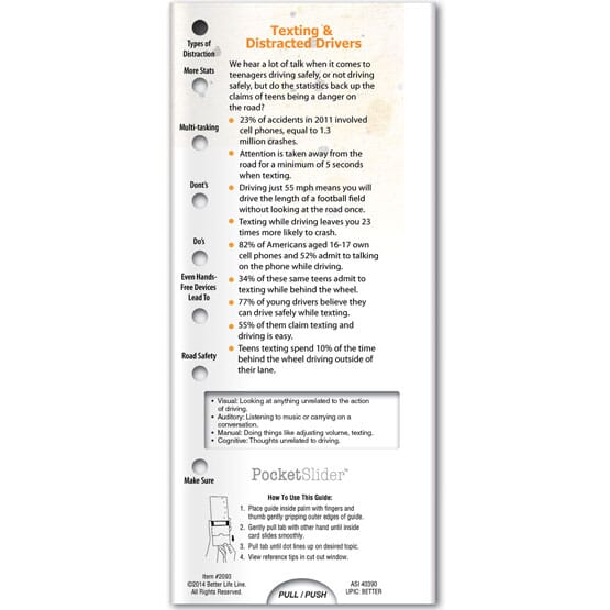 Distracted Driving Slider Brochure - Promotional | Crestline