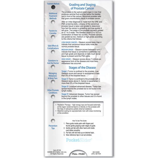Prostate Health Facts Slider Brochure - Promotional | Crestline