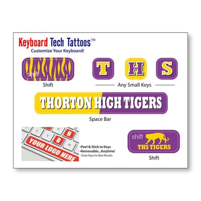 Keyboard Tech Tattoo - Custom Keyboard Stickers | Crestline