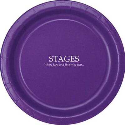 Round Color Paper Plates - 9" - Promotional Giveaway | Crestline