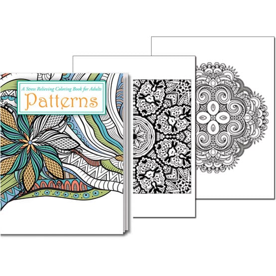 Stress Relieving Patterns Coloring Book For Adults - Promotional ...