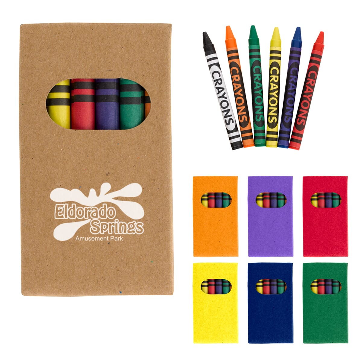 Basic Colors 6-Piece Crayon Pack | Custom Crayon Packs | Crestline