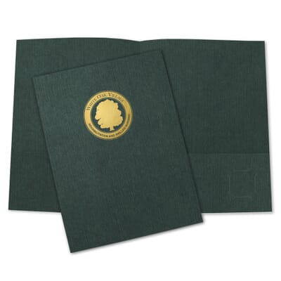Designer Linen Folder - Custom Presentation Folders | Crestline