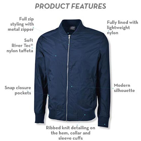 Men's Weatherproof Flight Jacket | Company Bomber Jackets | Crestline