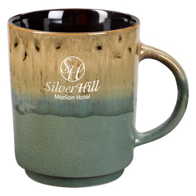 16 oz Shiny Pottery Mug - Custom Pottery Mugs w/ Logo | Crestline