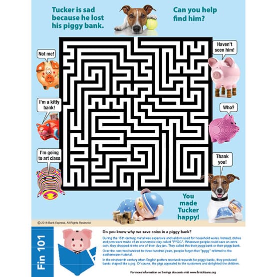 Saving is Fun Activity Book - Promotional Giveaway | Crestline