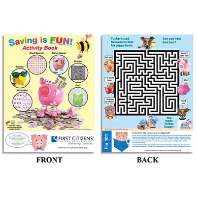 Saving is Fun Activity Book - Promotional Giveaway | Crestline