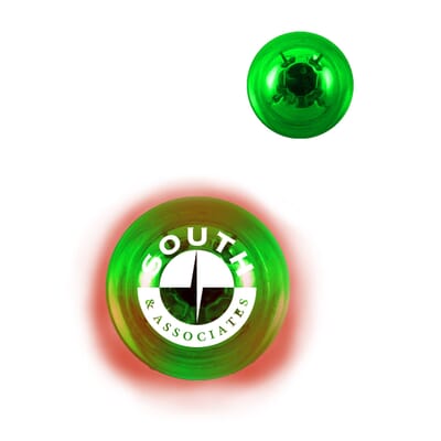 Translucent Bounce’N Blink Lighted Balls with Two Red LEDs ...