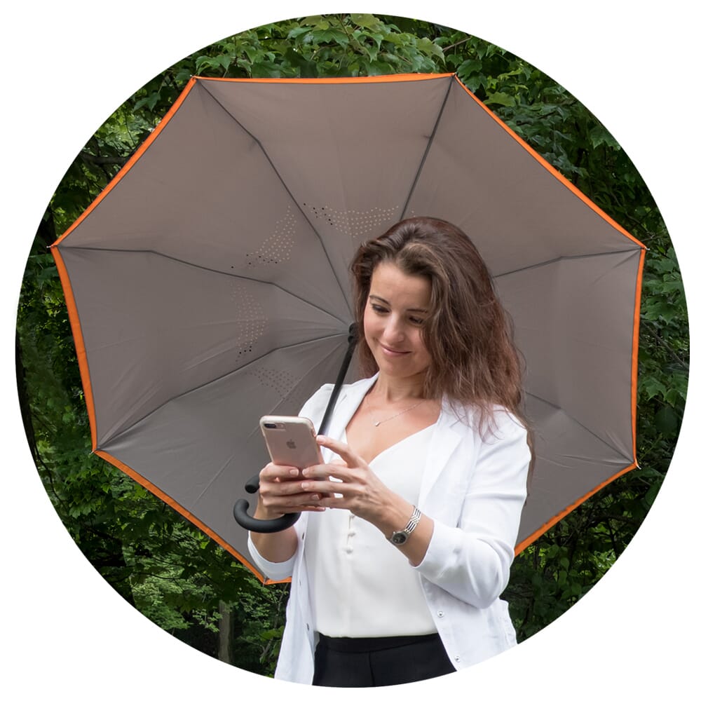 The ViceVersa Inverted Umbrella | Custom Inverted Umbrellas | Crestline