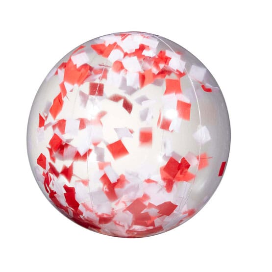 16" Confetti Filled Round Clear Beach Ball - Promotional Giveaway ...