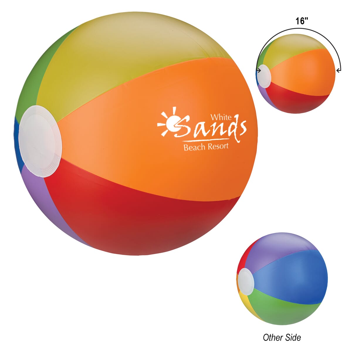 16" Rainbow Beach Ball - Promotional Giveaway | Crestline