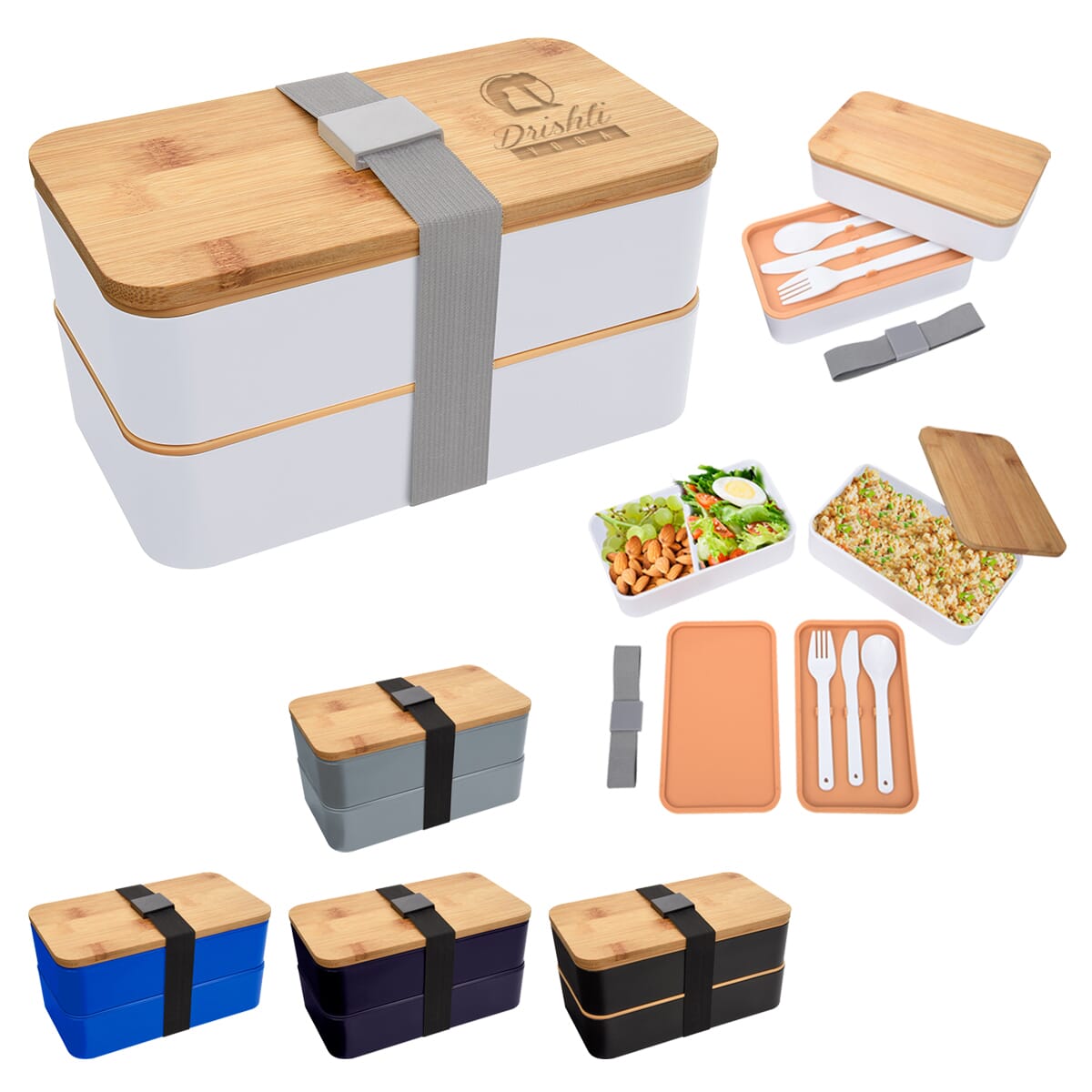 Stackable Bento Lunch Set - Promotional Giveaway | Crestline