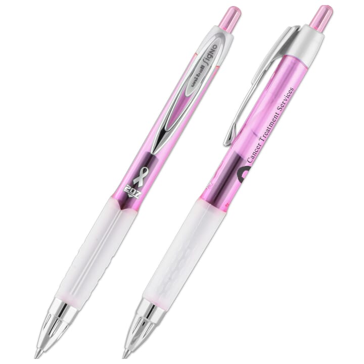 Uni-ball® 207 Pink Ribbon Pen | Breast Cancer Awareness Pen | Crestline