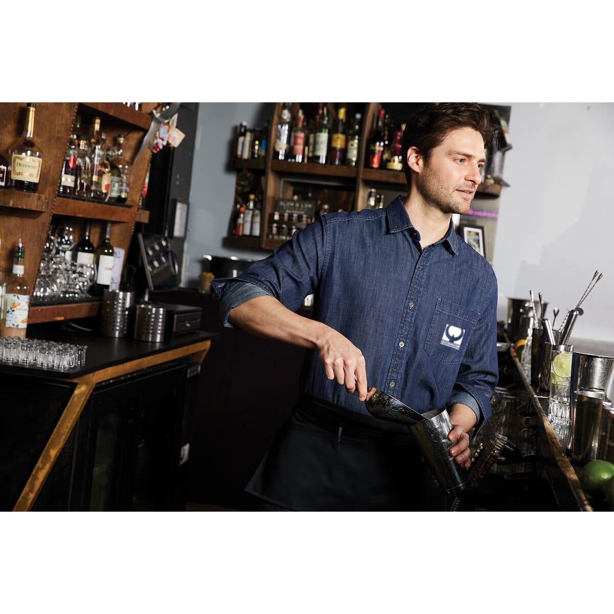 Men's Port Authority® Long Sleeve Perfect Denim Shirt - Promotional ...