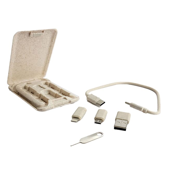 Eco-Friendly Charging Cable Kit - Promotional Giveaway | Crestline