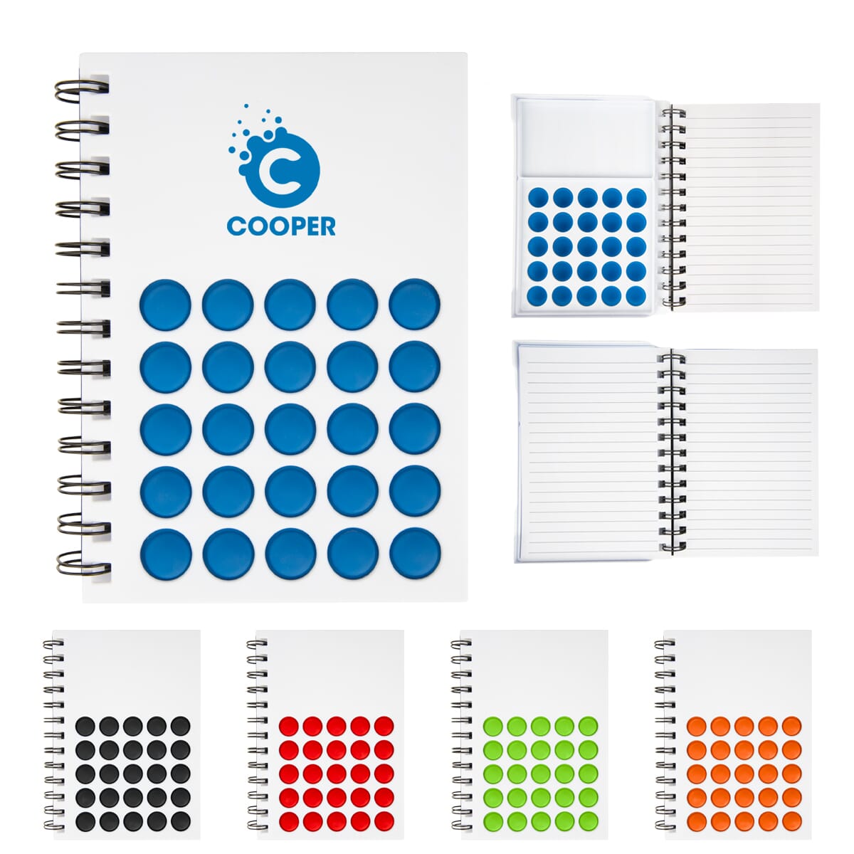 Push Pop Spiral Notebook | Fidget Pop Notebook | Crestline