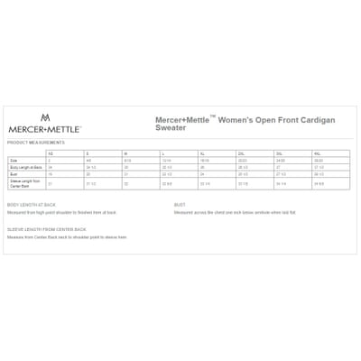 Ladies' Mercer+Mettle™ Open Front Cardigan Sweater - Promotional ...