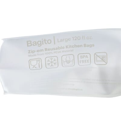 Bagito Zip-Em Reusable Storage Bags - Large - Promotional Giveaway ...