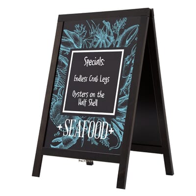 Economy Wood Chalkboard A-Frame - Custom A Frame Chalkboard Sign ...