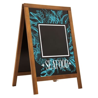 Economy Wood Chalkboard A-Frame - Custom A Frame Chalkboard Sign ...