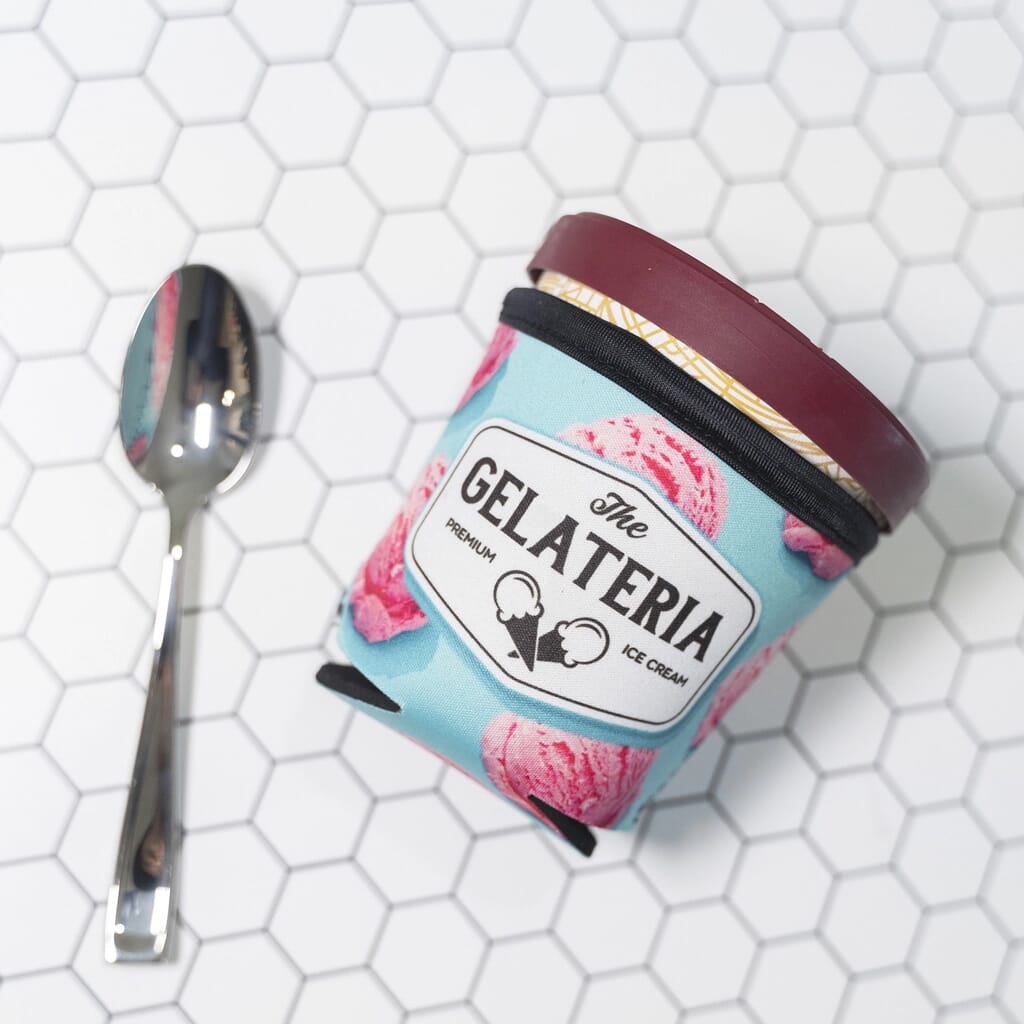 Full Color Neoprene Ice Cream Pint Coolie | Ice Cream Pint Sleeve ...