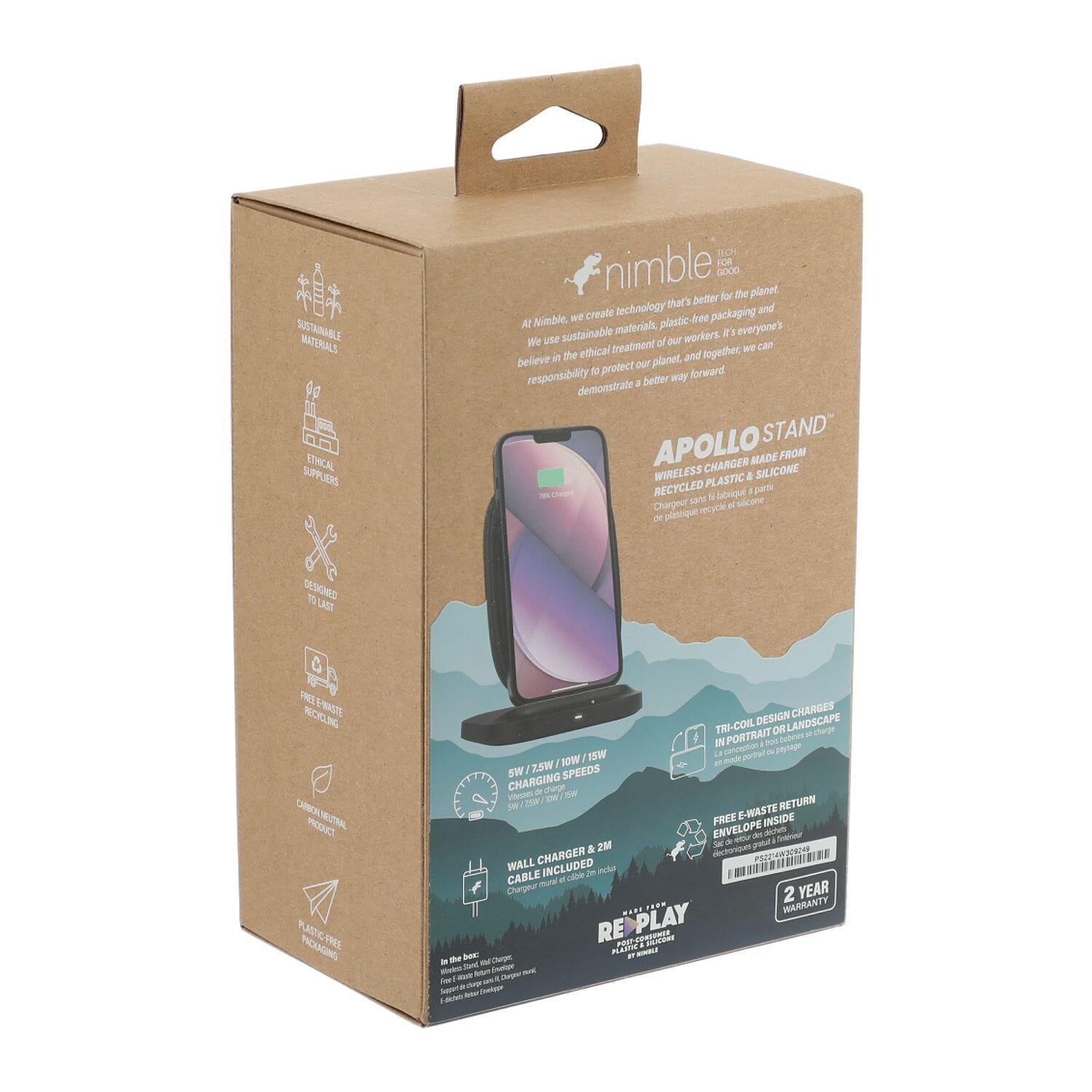 Nimble Apollo Sustainable Wireless Charging Stand - Promotional ...