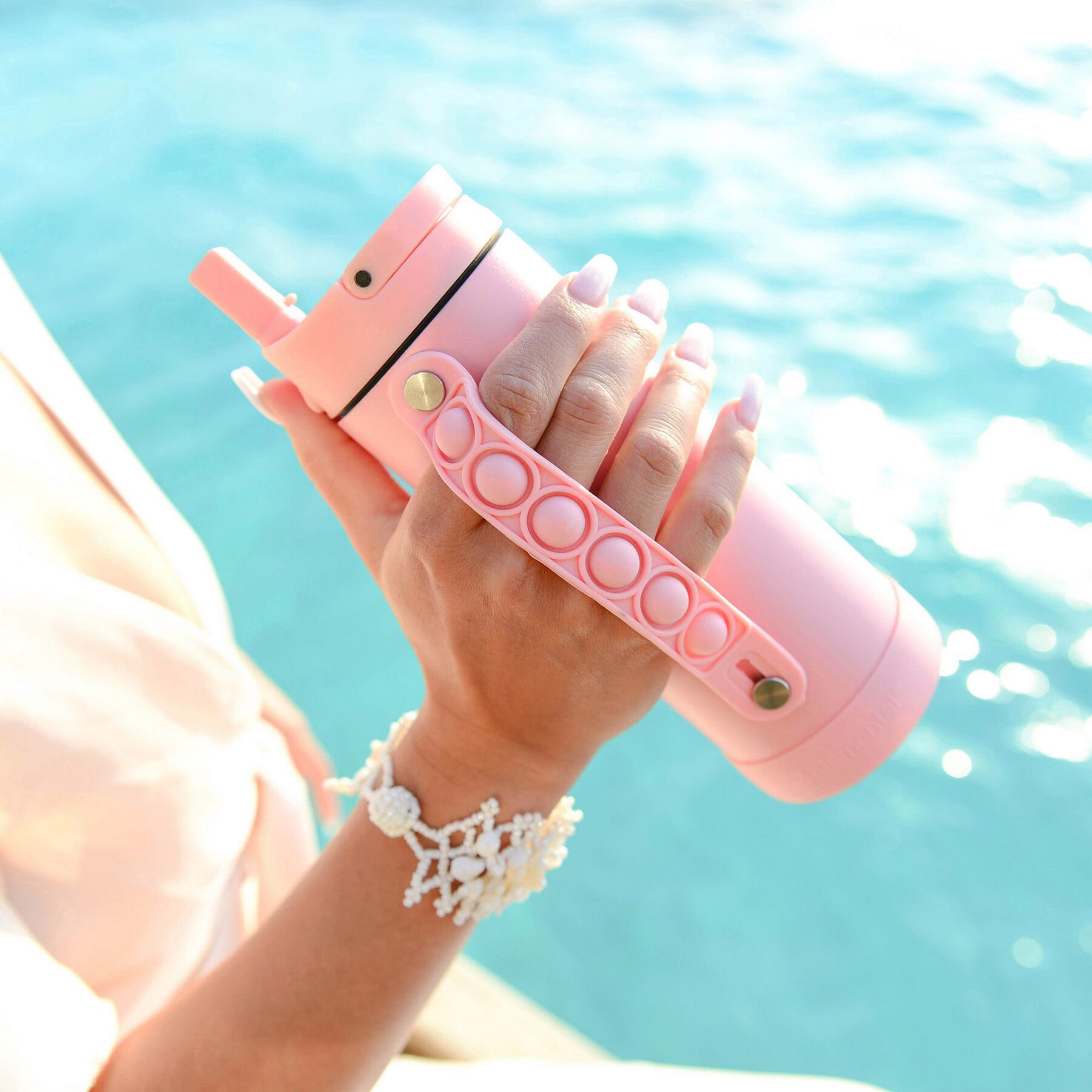 14 oz Elemental® Iconic Pop Fidget Stress Relief Bottle with Drink ...