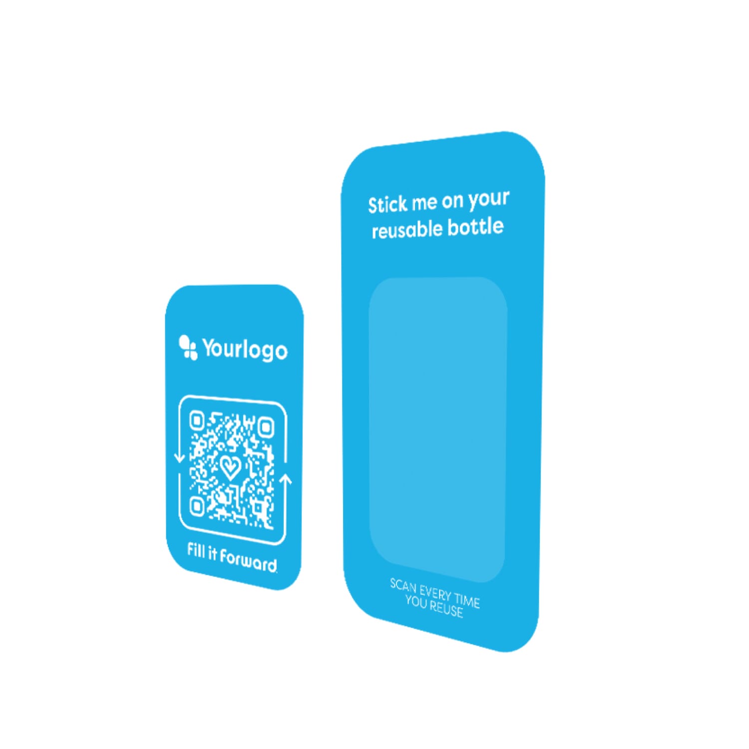 Fill It Forward Bottle Tag Sticker - Promotional Giveaway | Crestline