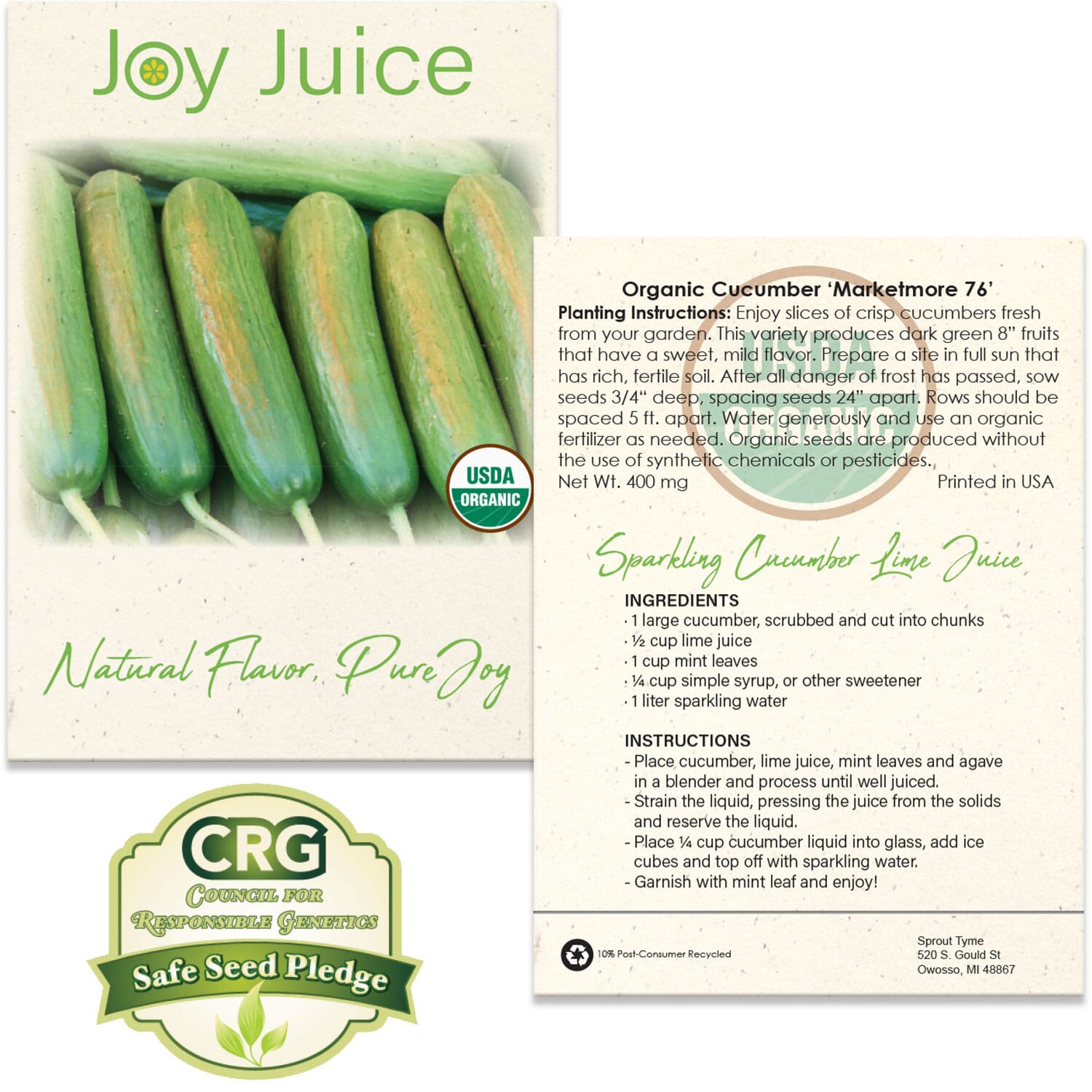 Branded Seed Packets | Seed Packets With Company Logo | Crestline