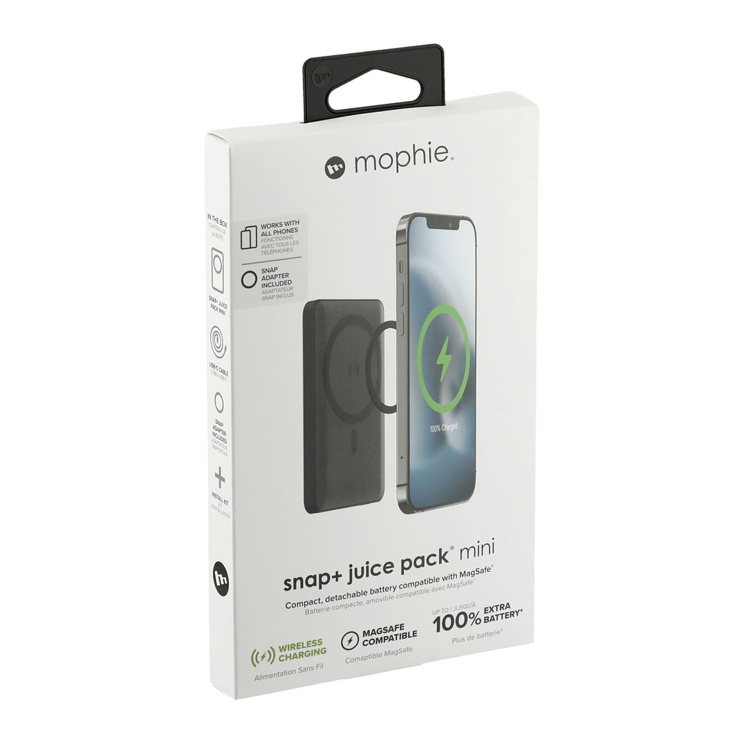 mophie® Snap+ Mini 5000 mAh Magnetic Wireless Power Bank - Promotional ...
