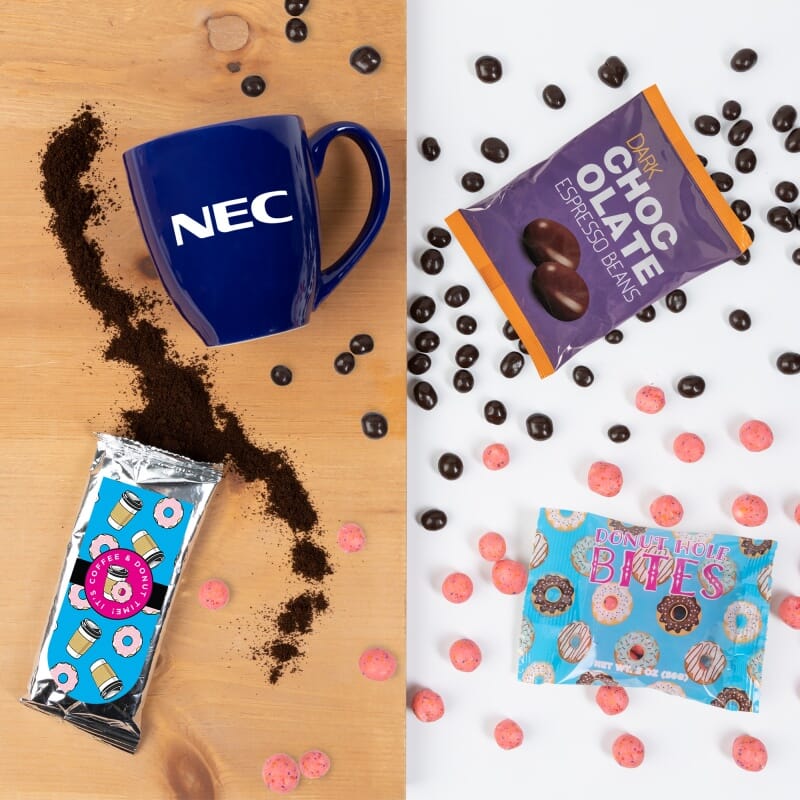 Coffee And Donuts Mailer Kit - Promotional Giveaway | Crestline