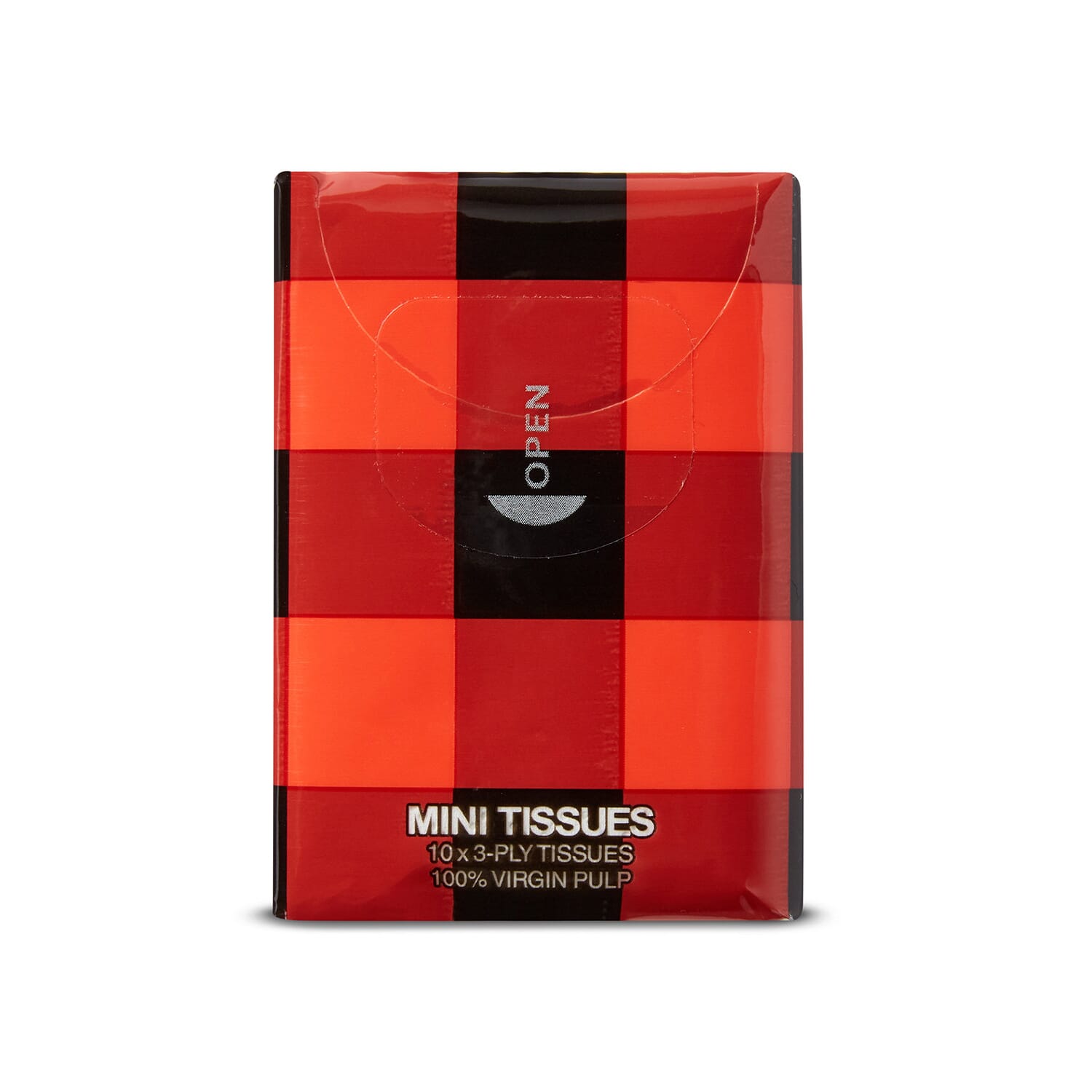 Mini Tissue Packet - Buffalo Plaid - Promotional Giveaway | Crestline