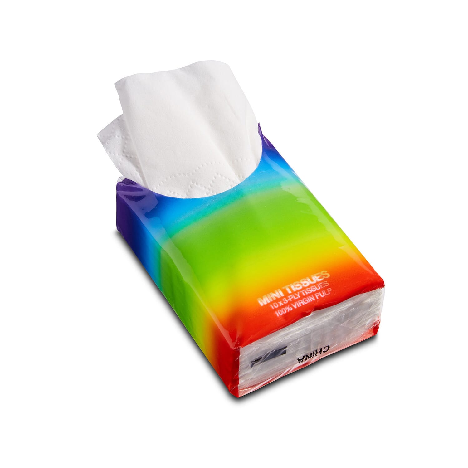 Mini Tissue Packet - Rainbow - Promotional Giveaway | Crestline