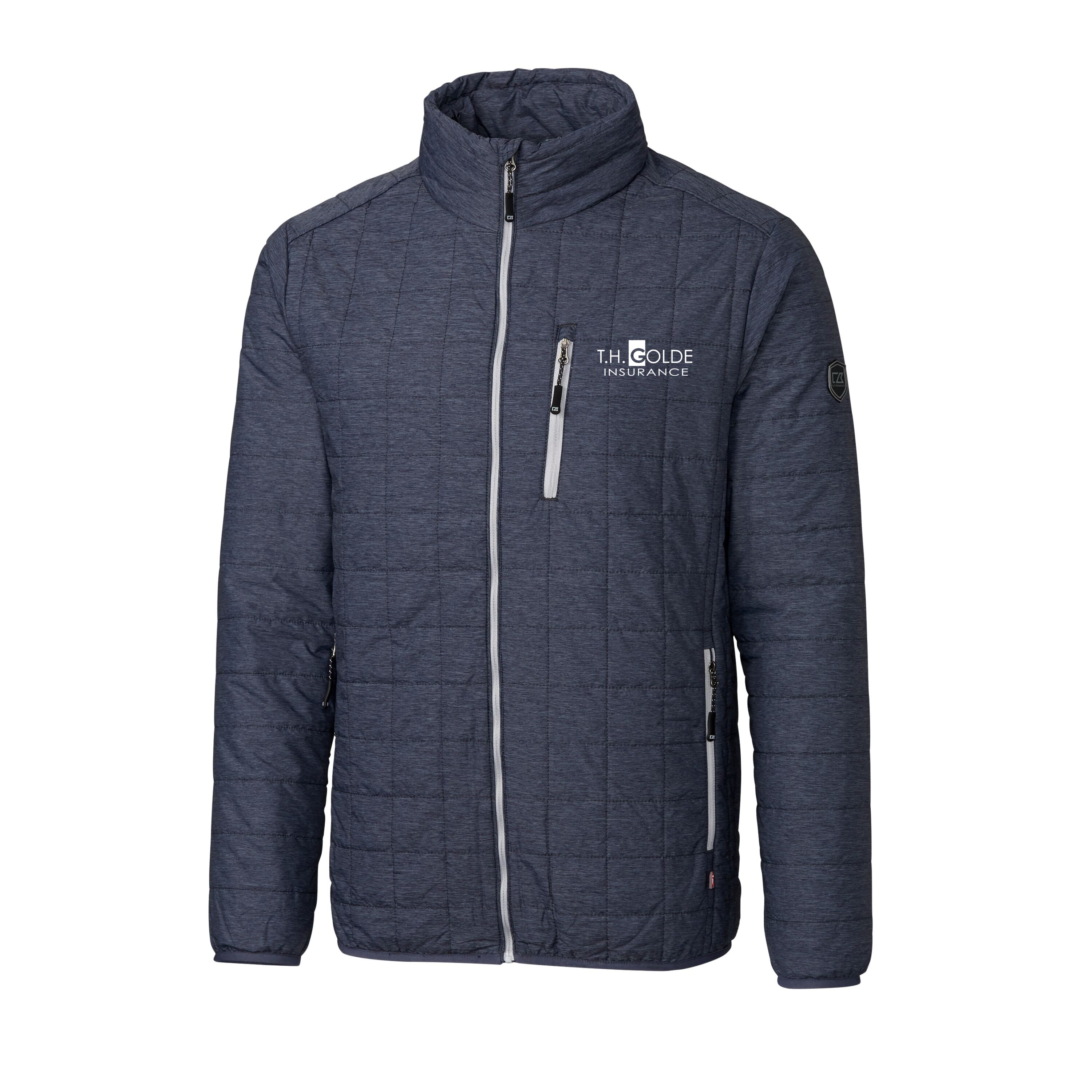 Mens Cutter And Buck Rainier Primaloft® Eco Insulated Full Zip Puffer