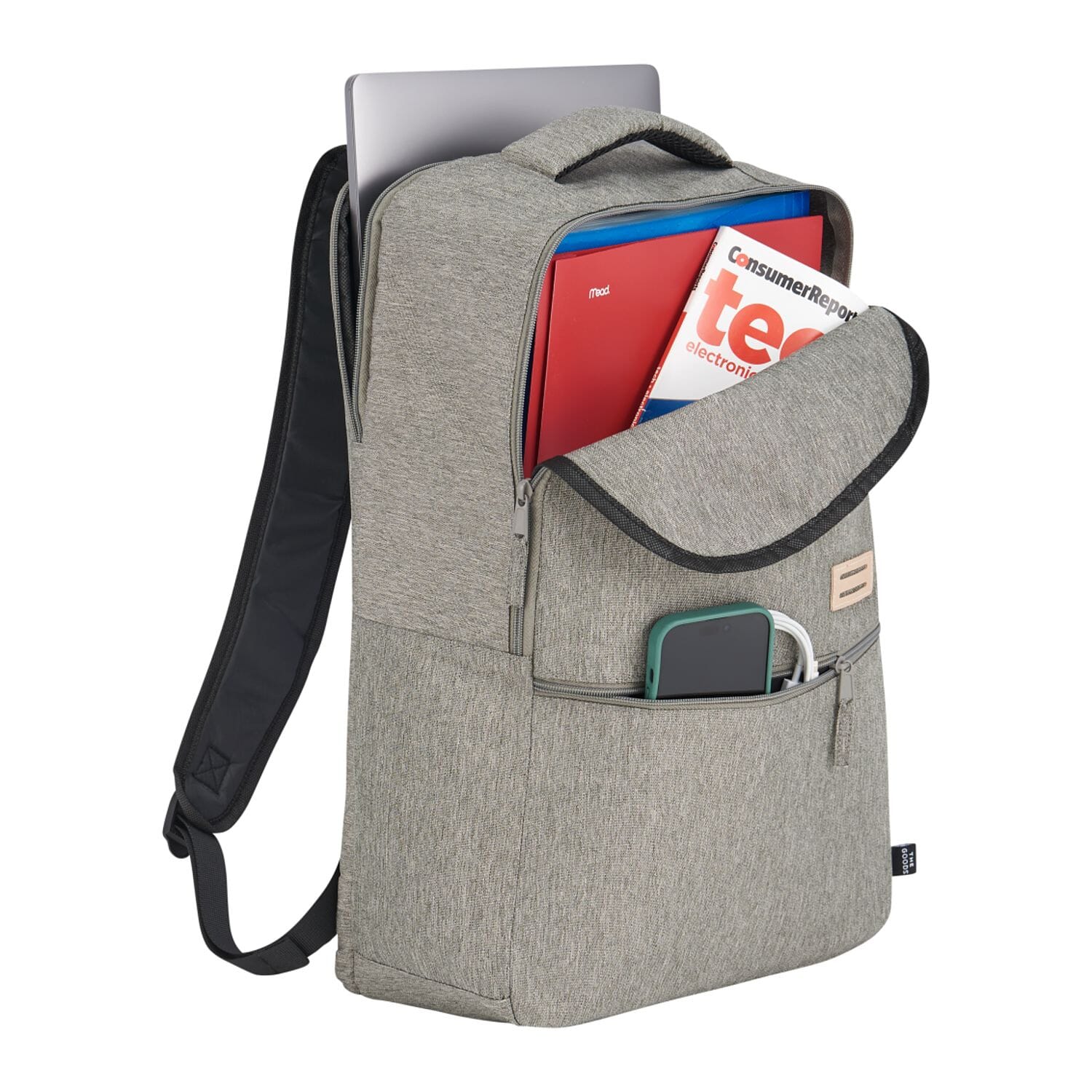 The Goods™ Recycled 17" Laptop Backpack - Promotional Giveaway | Crestline