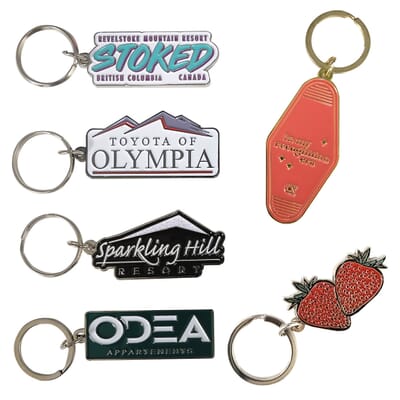 2" x 1" Soft Enamel Key Chain - Promotional Giveaway | Crestline