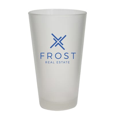 16 oz Frosted Pint Glass - USA - Promotional Giveaway | Crestline