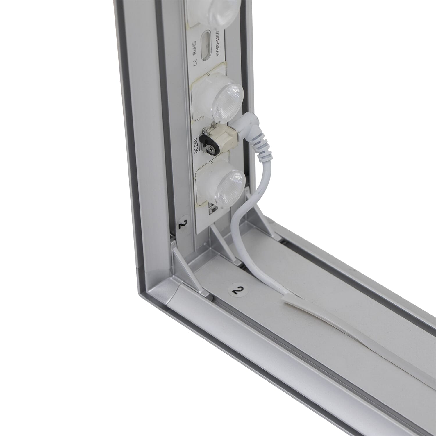 3' x 6.5' Deluxe SEG Glo Floor Display Kit - Promotional | Crestline