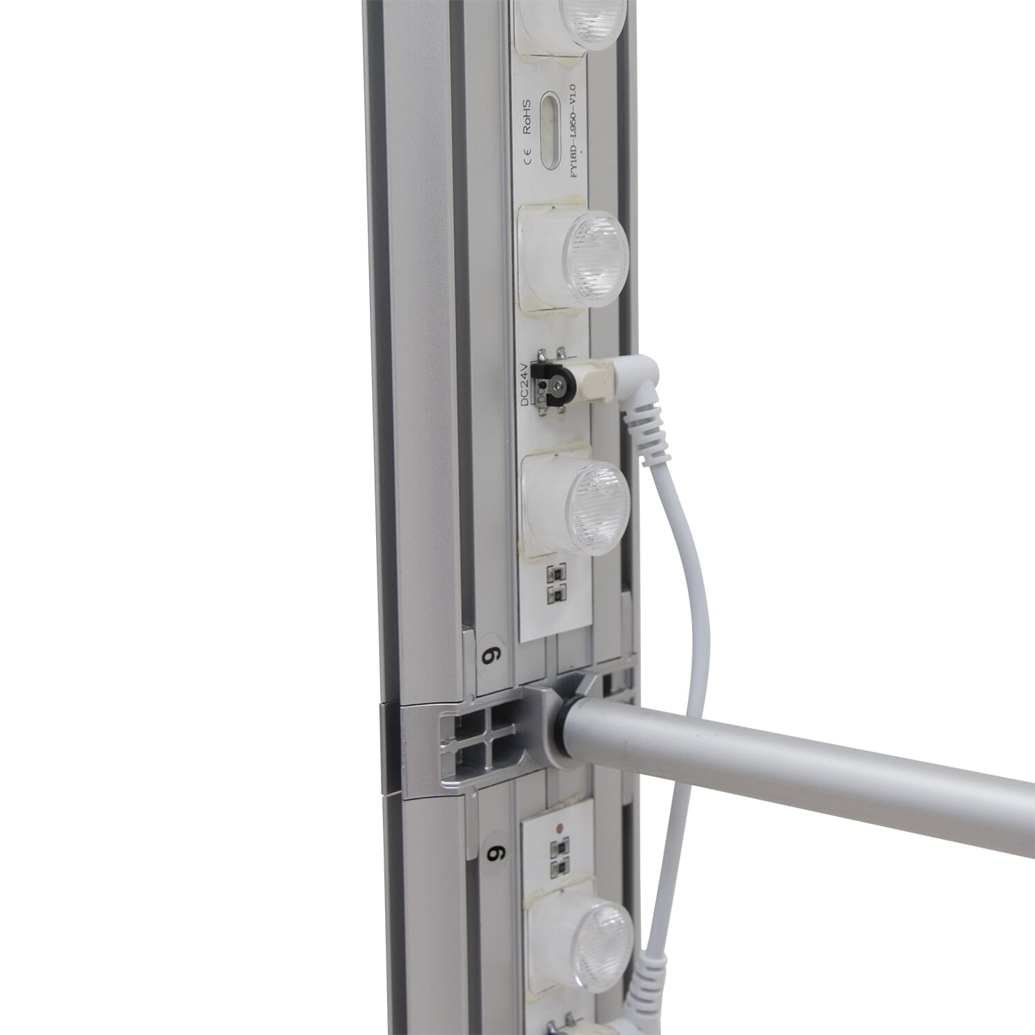 3' x 6.5' Deluxe SEG Glo Floor Display Kit - Promotional | Crestline