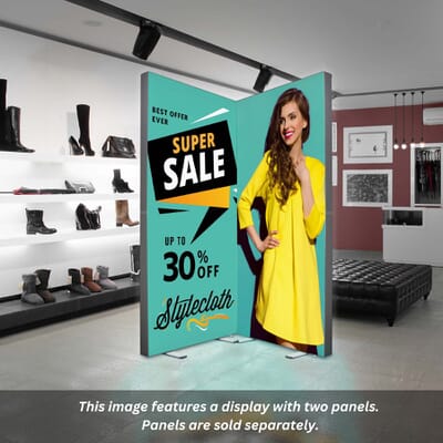 3' x 6.5' Deluxe SEG Glo Floor Display Kit - Promotional | Crestline