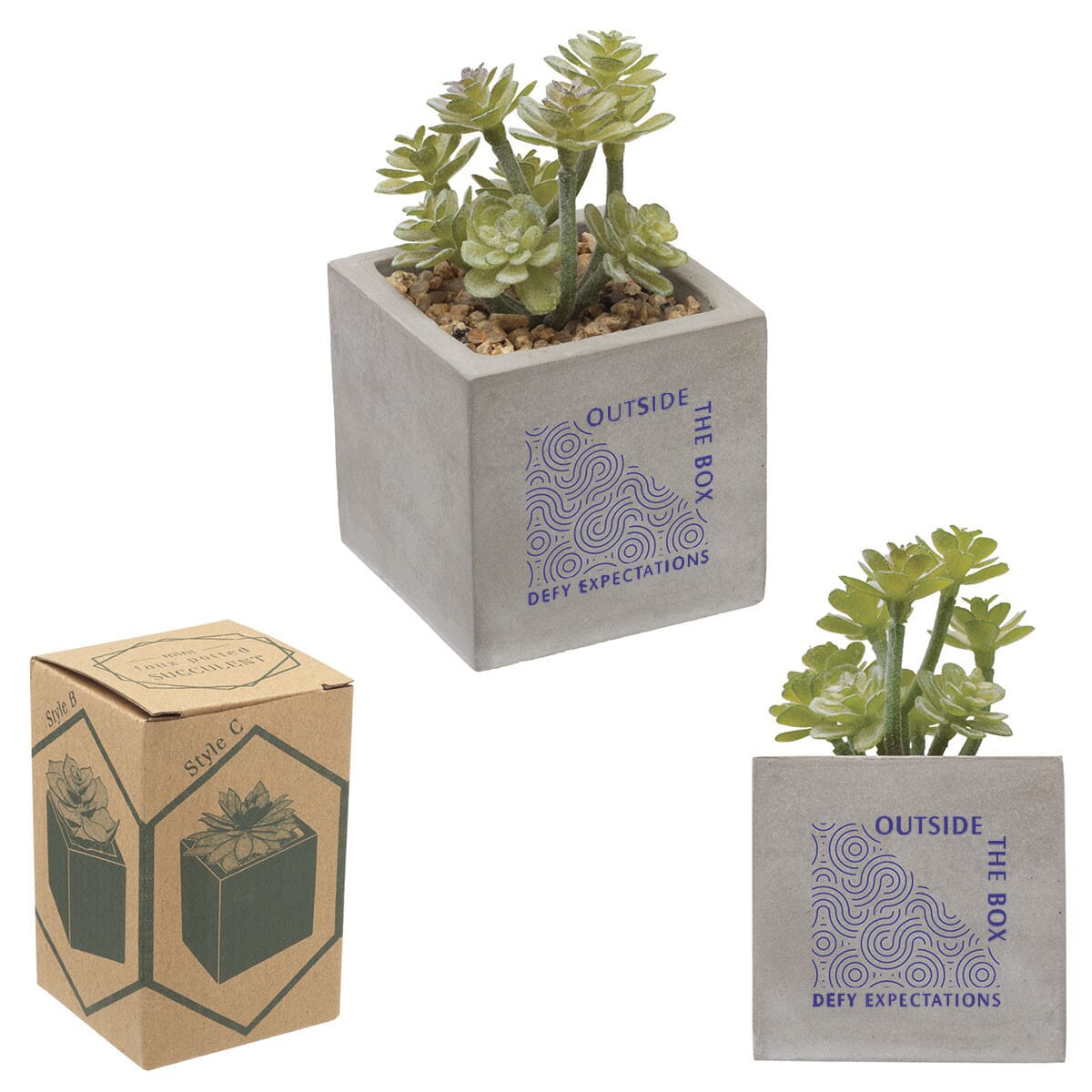 Mini Faux Potted Succulent - Promotional Giveaway | Crestline